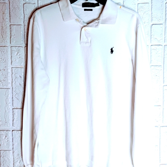 Polo Ralph Lauren | Shirts | White Long Sleeve Collared Polo | Poshmark
